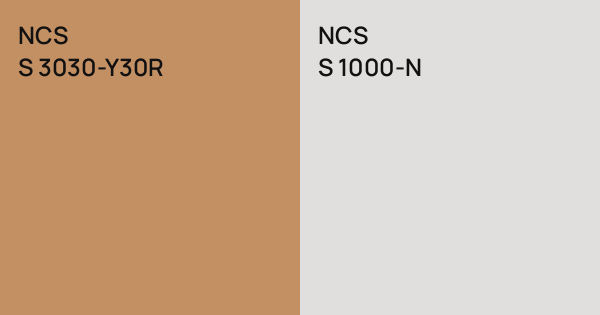 NCS S 3030-Y30R vs. NCS S 1000-N comparison