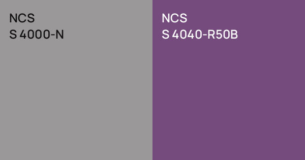 NCS S 4000-N vs. NCS S 4040-R50B comparison