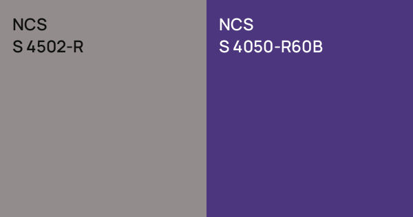 NCS S 4502-R vs. NCS S 4050-R60B comparison