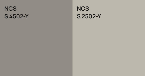 NCS S 4502-Y vs. NCS S 2502-Y comparison