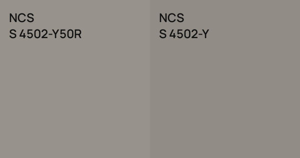 NCS S 4502-Y50R vs. NCS S 4502-Y comparison