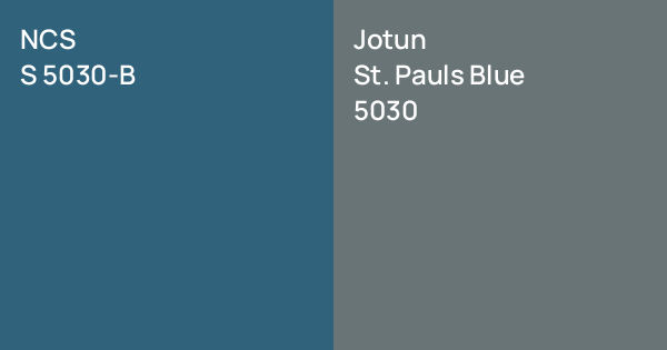 NCS S 5030-B vs. Jotun St. Pauls Blue comparison