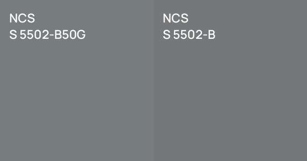 NCS S 5502-B50G vs. NCS S 5502-B comparison
