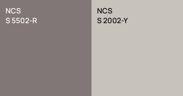 NCS S 5502-R vs. NCS S 2002-Y comparison