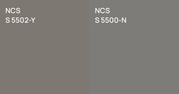 NCS S 5502-Y vs. NCS S 5500-N comparison