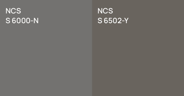 NCS S 6000-N vs. NCS S 6502-Y comparison