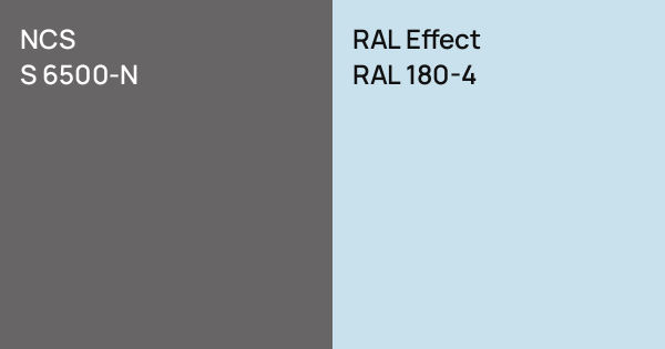 NCS S 6500-N vs. RAL Effect RAL 180-4 comparison