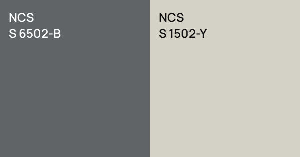 NCS S 6502-B vs. NCS S 1502-Y comparison