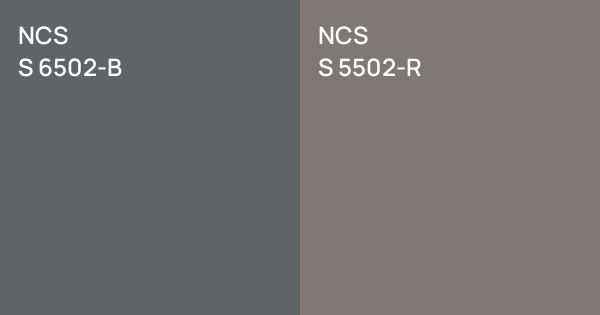NCS S 6502-B vs. NCS S 5502-R comparison