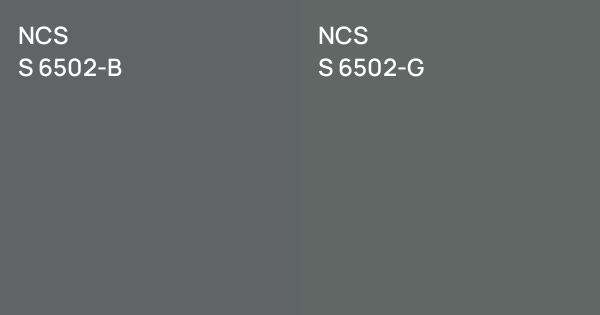 NCS S 6502-B vs. NCS S 6502-G comparison