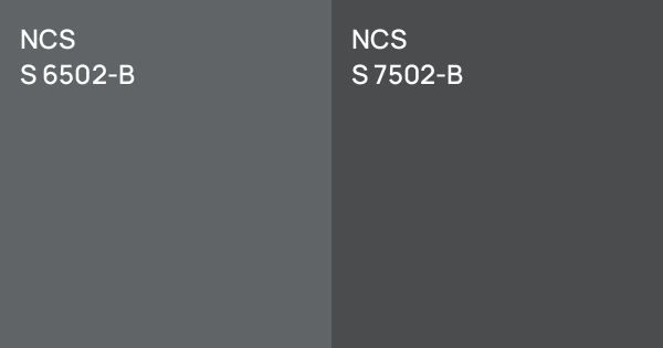 NCS S 6502-B vs. NCS S 7502-B comparison