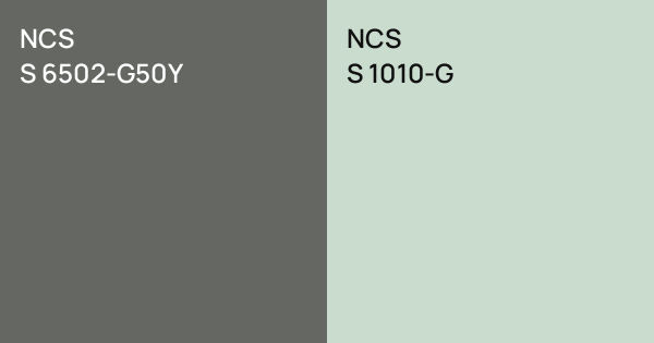 NCS S 6502-G50Y vs. NCS S 1010-G comparison