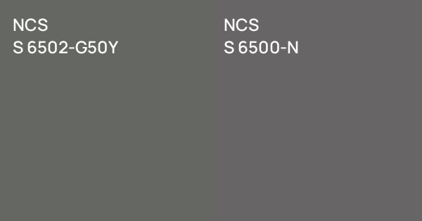 NCS S 6502-G50Y vs. NCS S 6500-N comparison
