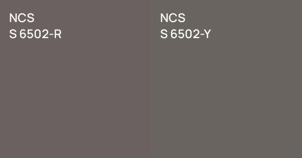 NCS S 6502-R vs. NCS S 6502-Y comparison