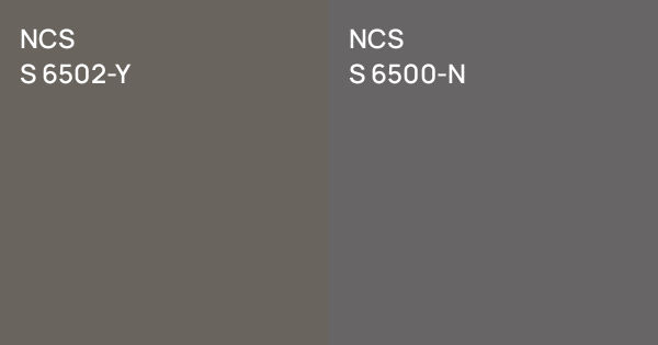 NCS S 6502-Y vs. NCS S 6500-N comparison