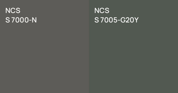 NCS S 7000-N vs. NCS S 7005-G20Y comparison