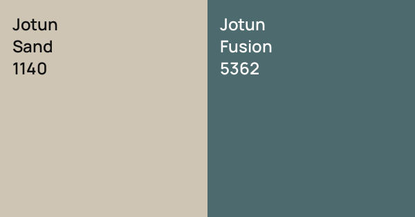 Jotun Sand vs. Jotun Fusion comparison