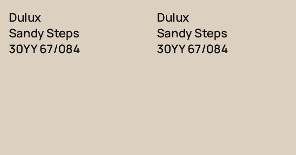 Dulux Sandy Steps vs. Dulux Sandy Steps comparison