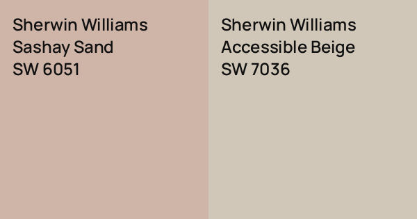 Sherwin Williams Sashay Sand vs. Sherwin Williams Accessible Beige ...