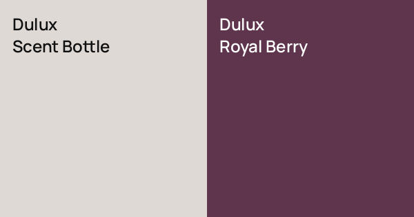 Dulux Scent Bottle vs. Dulux Royal Berry comparison