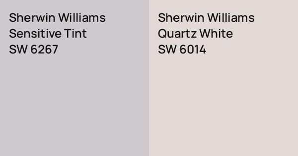 Sherwin Williams Sensitive Tint vs. Sherwin Williams Quartz White ...