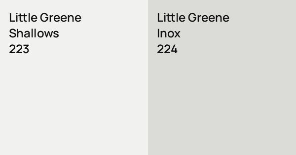 Little Greene Shallows vs. Little Greene Inox comparison