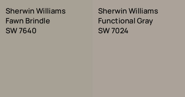 Sherwin Williams Fawn Brindle vs. Sherwin Williams Functional Gray ...