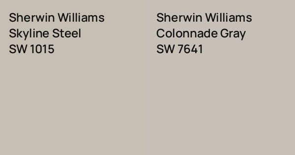 Sherwin Williams Skyline Steel vs. Sherwin Williams Colonnade Gray ...