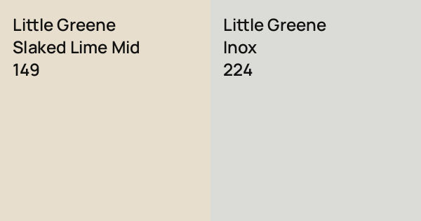 Little Greene Slaked Lime Mid vs. Little Greene Inox comparison
