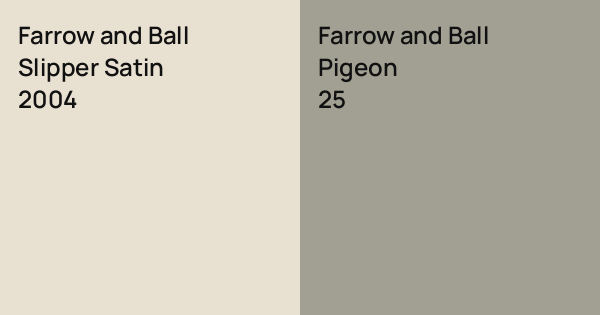 Farrow and Ball Slipper Satin vs. Farrow and Ball Pigeon comparison