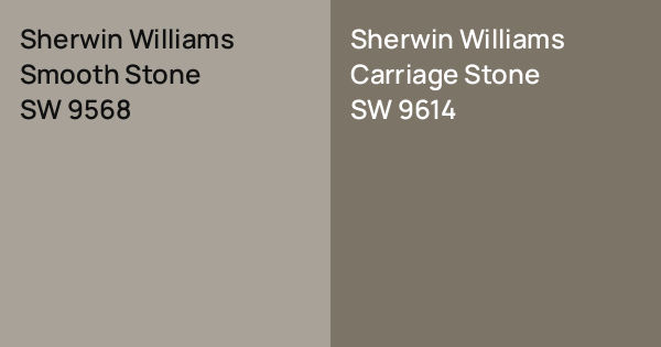Sherwin Williams Smooth Stone vs. Sherwin Williams Carriage Stone ...