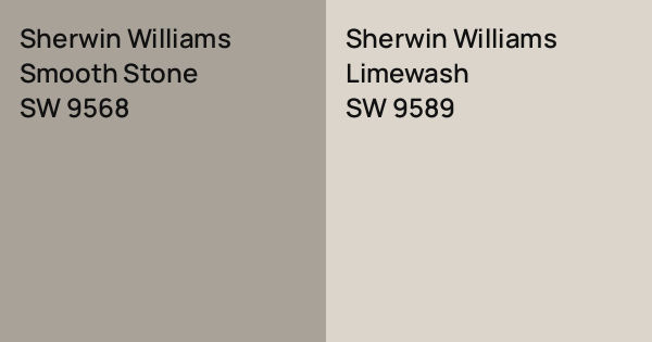 Sherwin Williams Smooth Stone vs. Sherwin Williams Limewash comparison