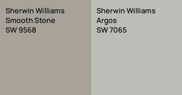 Sherwin Williams Smooth Stone vs. Sherwin Williams Argos comparison