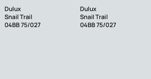 Dulux Snail Trail vs. Dulux Snail Trail comparison