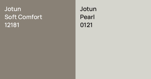 Jotun Soft Comfort vs. Jotun Pearl comparison