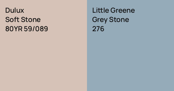 Dulux Soft Stone vs. Little Greene Grey Stone comparison