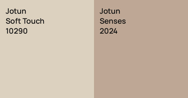 Jotun Soft Touch vs. Jotun Senses comparison