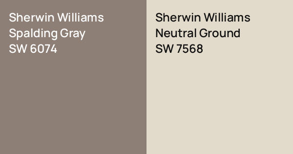 Sherwin Williams Spalding Gray vs. Sherwin Williams Neutral Ground ...