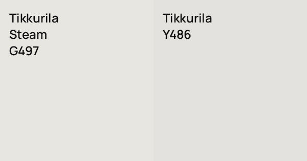Tikkurila Steam vs. Tikkurila Y486 comparison