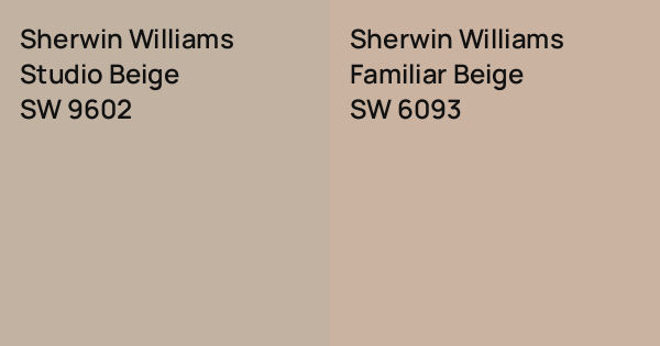 Sherwin Williams Studio Beige vs. Sherwin Williams Familiar Beige ...
