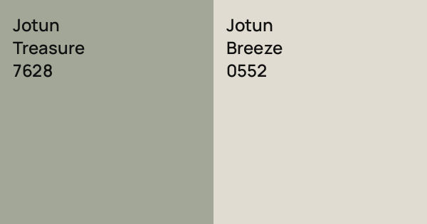 Jotun Treasure vs. Jotun Breeze comparison