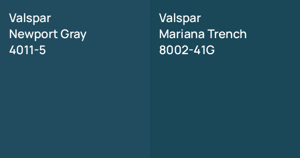 Valspar Newport Gray vs. Valspar Mariana Trench comparison