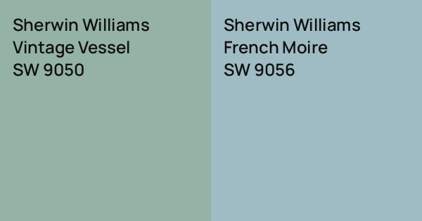 Sherwin Williams Vintage Vessel vs. Sherwin Williams French Moire ...