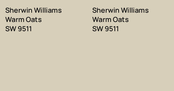 Sherwin Williams Warm Oats vs. Sherwin Williams Warm Oats comparison