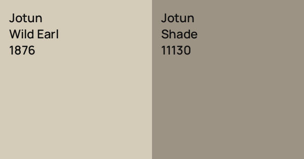 Jotun Wild Earl vs. Jotun Shade comparison