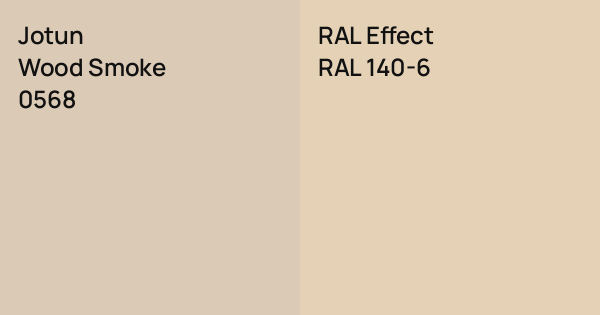 Jotun Wood Smoke vs. RAL Effect RAL 140-6 comparison