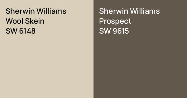 Sherwin Williams Wool Skein vs. Sherwin Williams Prospect comparison