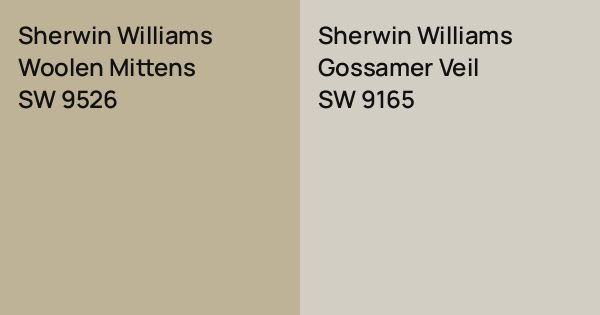 Sherwin Williams Woolen Mittens vs. Sherwin Williams Gossamer Veil ...