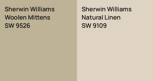 Sherwin Williams Woolen Mittens vs. Sherwin Williams Natural Linen ...
