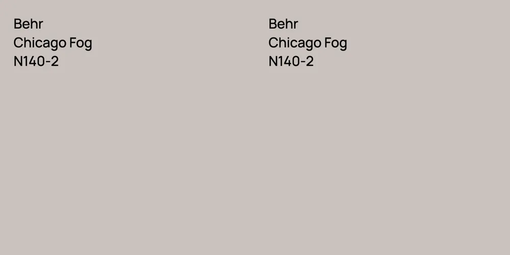 Behr Chicago Fog vs. Behr Chicago Fog comparison